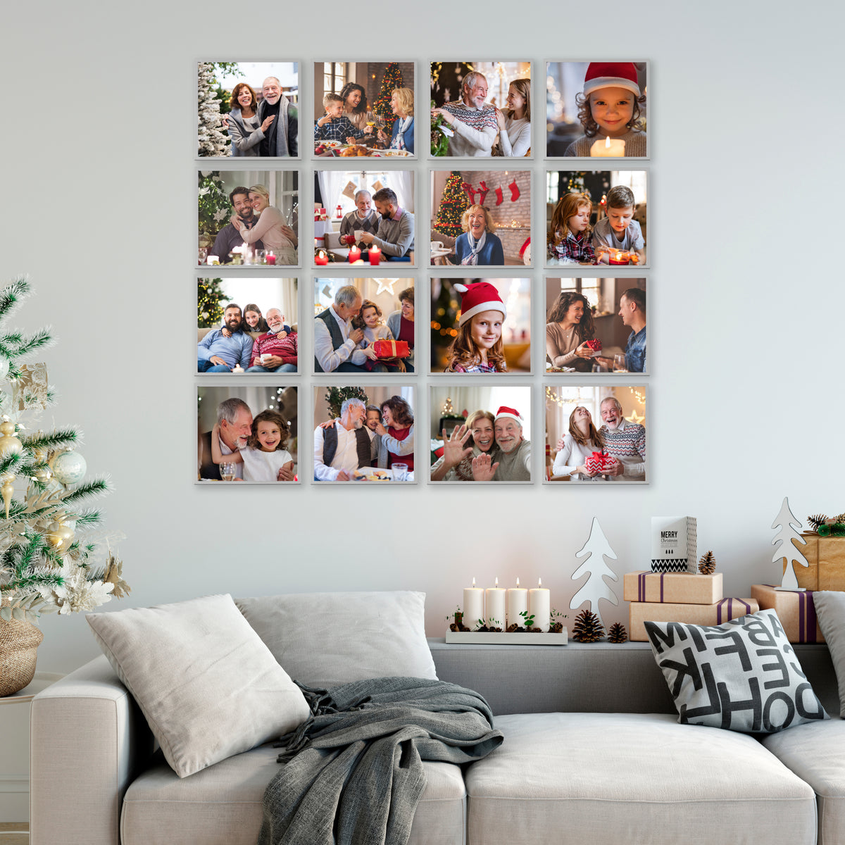 Photo Gift Ideas, 4 TilePix Magnetic Photo frames, No Nails Needed