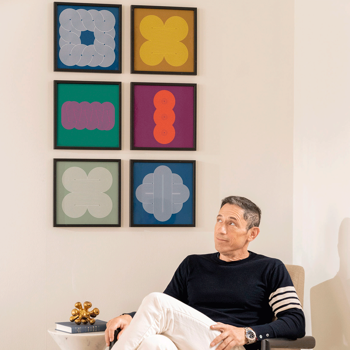 The Jonathan Adler Collection "Pompidou Loops" on TilePix Wood