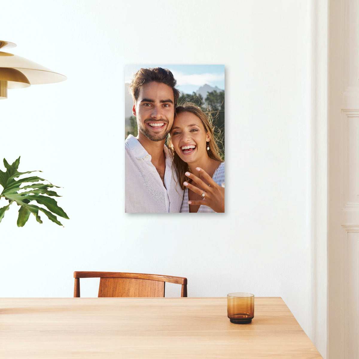 No-Nails Glass Photo Tiles by TilePix