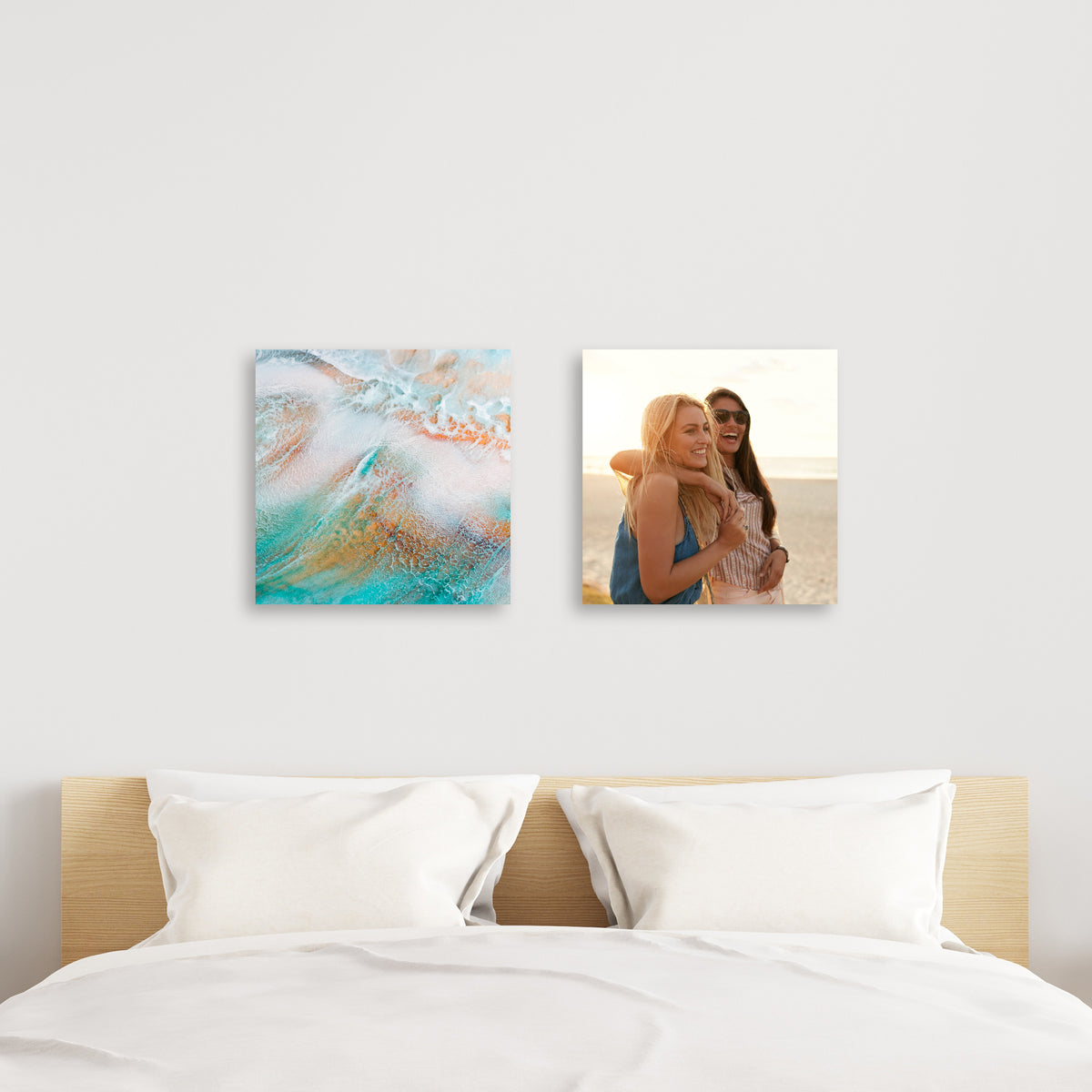 No-Nails Glass Photo Tiles by TilePix