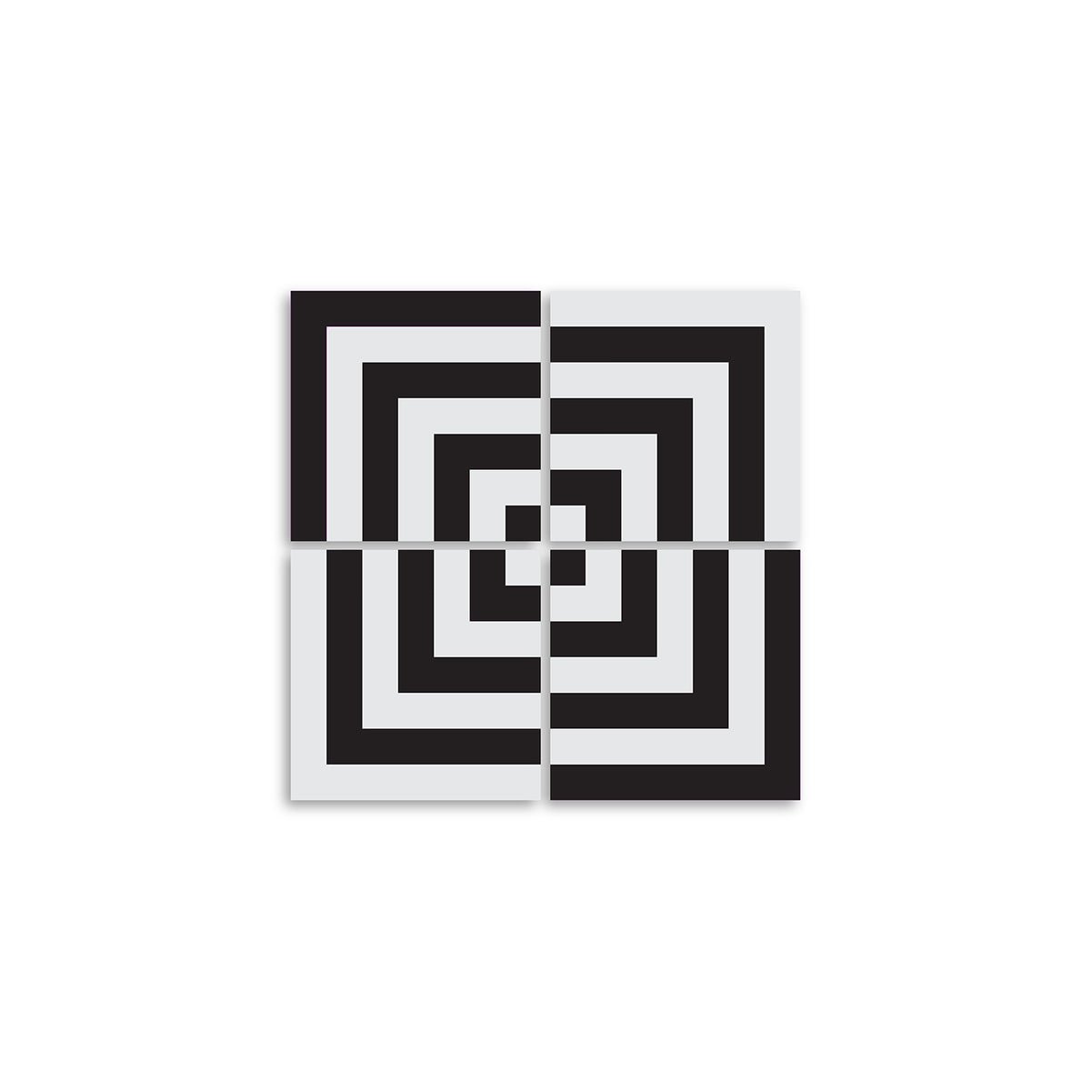 The Jonathan Adler Collection "Op Art Squares" Glass Splits – TilePix