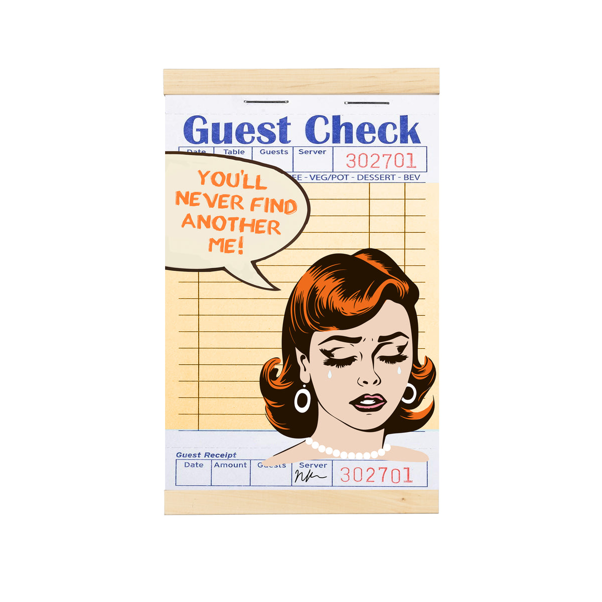 NikkiRaye Collection "ANOTHER ME" Guest Check on Hanging Canvas – TilePix